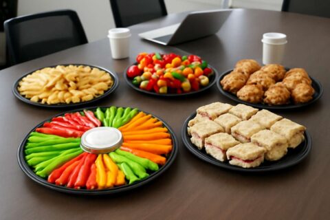 Elevate Meetings with irresistibly vibrant office food platters that ...
